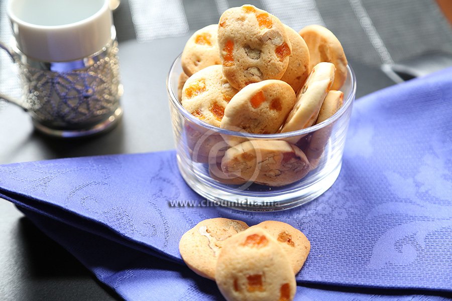 Recette Feqqas aux abricots secs et aux noix