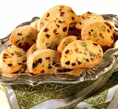 Recette Feqqas aux pistaches et abricots secs