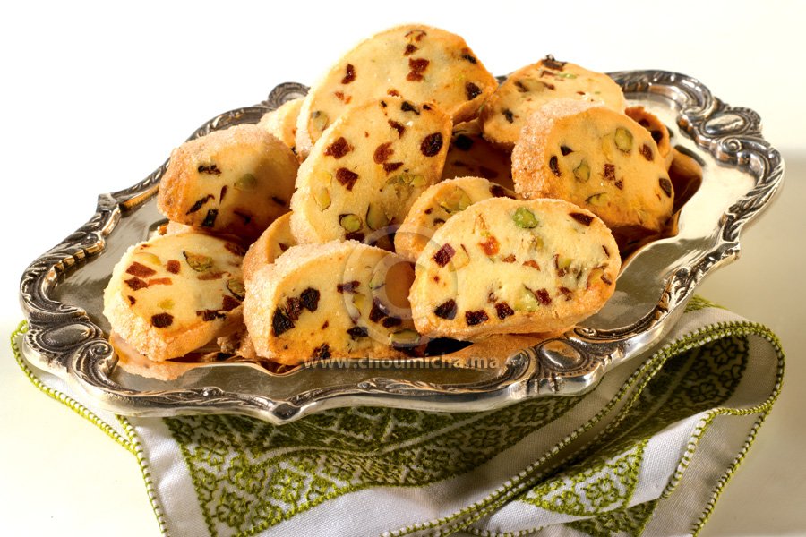 Recette Feqqas aux pistaches et abricots secs
