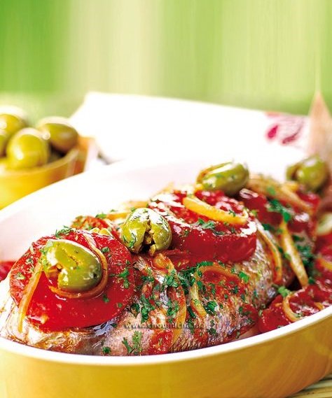 Recette Pageot aux olives vertes M'slalla