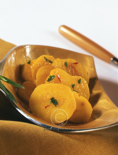 Recette Salade de patate douce en sauce